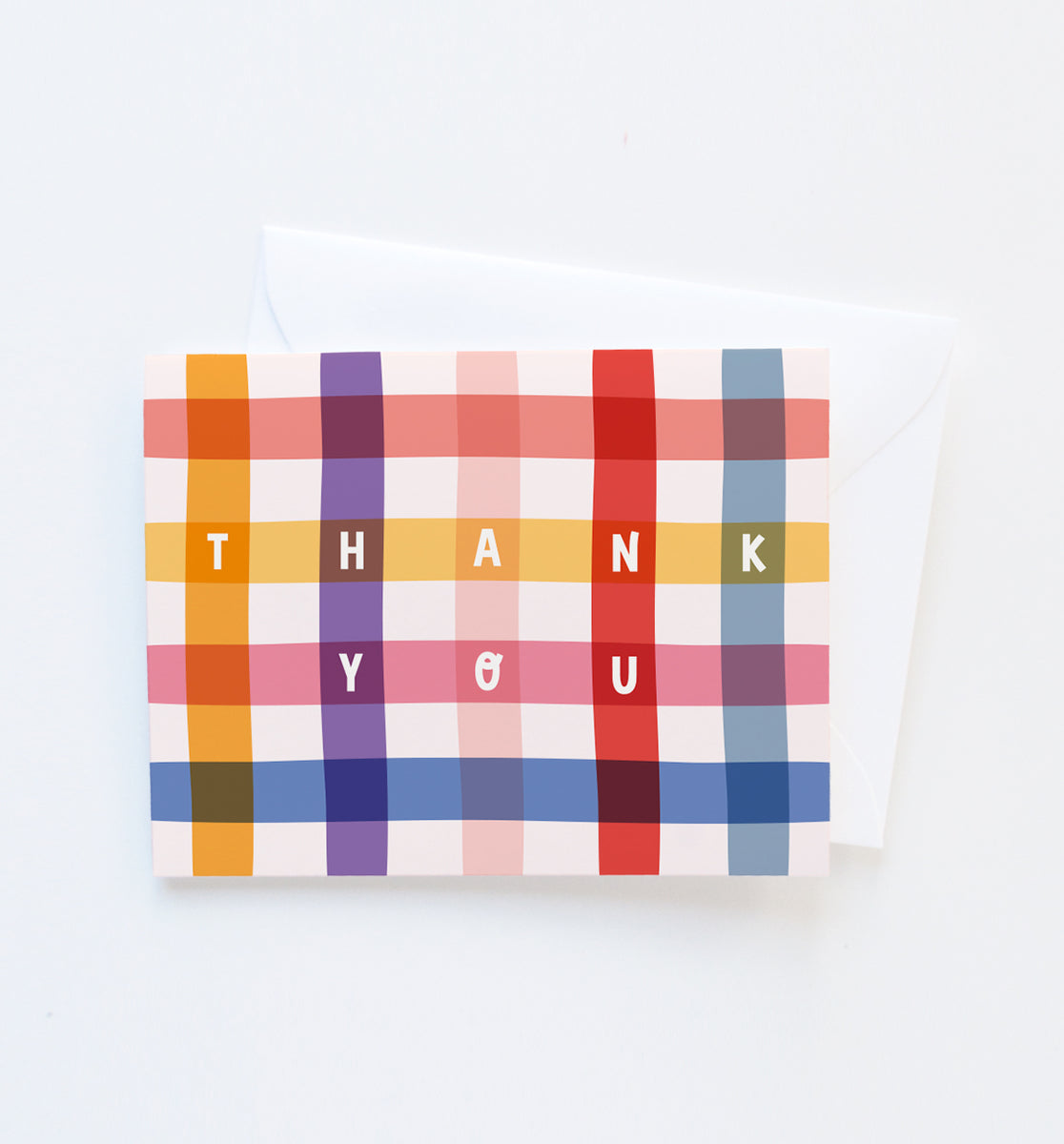 Gingham thank you card – Graphic Anthology