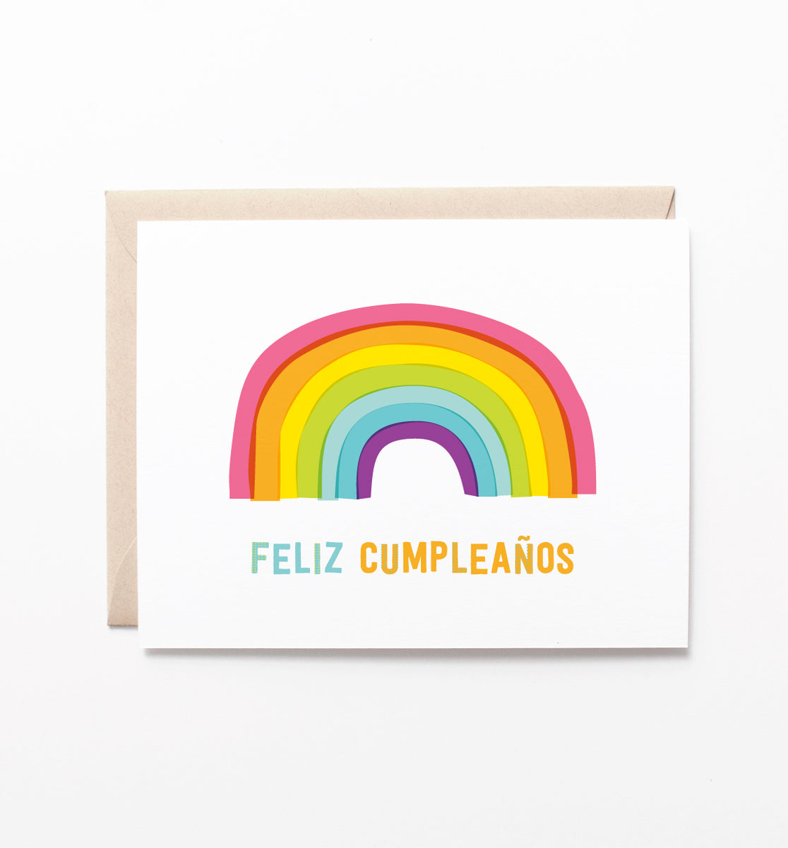 Cumpleaños Rainbow Spanish birthday card – Graphic Anthology