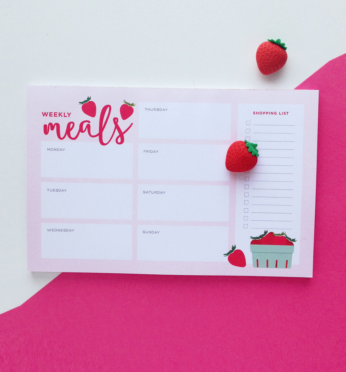 Strawberry Meal Planner – Graphic Anthology