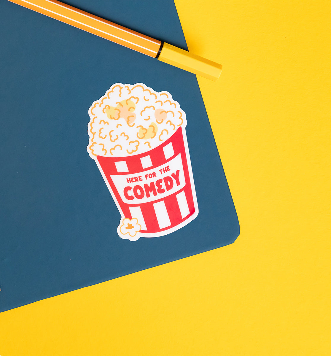 Comedy Popcorn sticker – Graphic Anthology