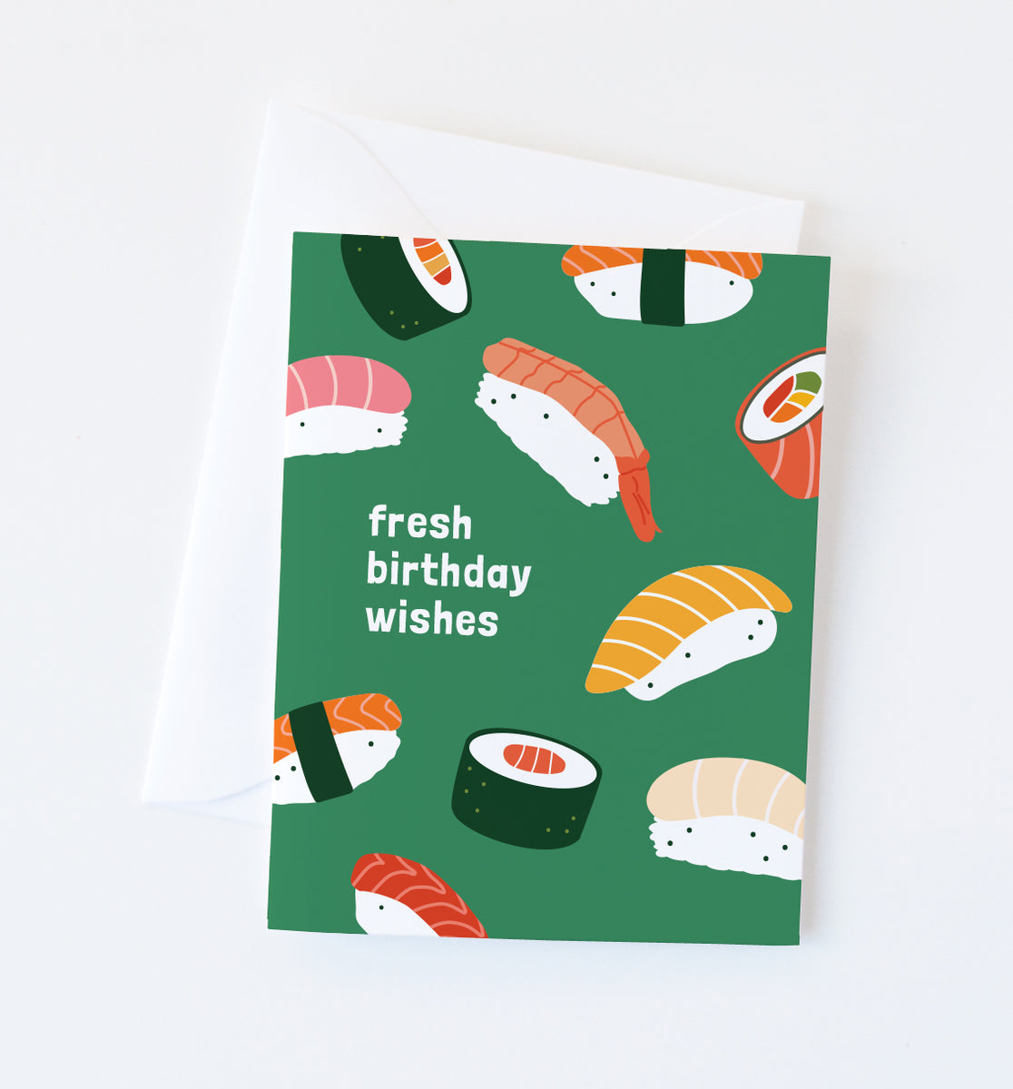 Fresh Sushi Wishes birthday greeting card – Graphic Anthology
