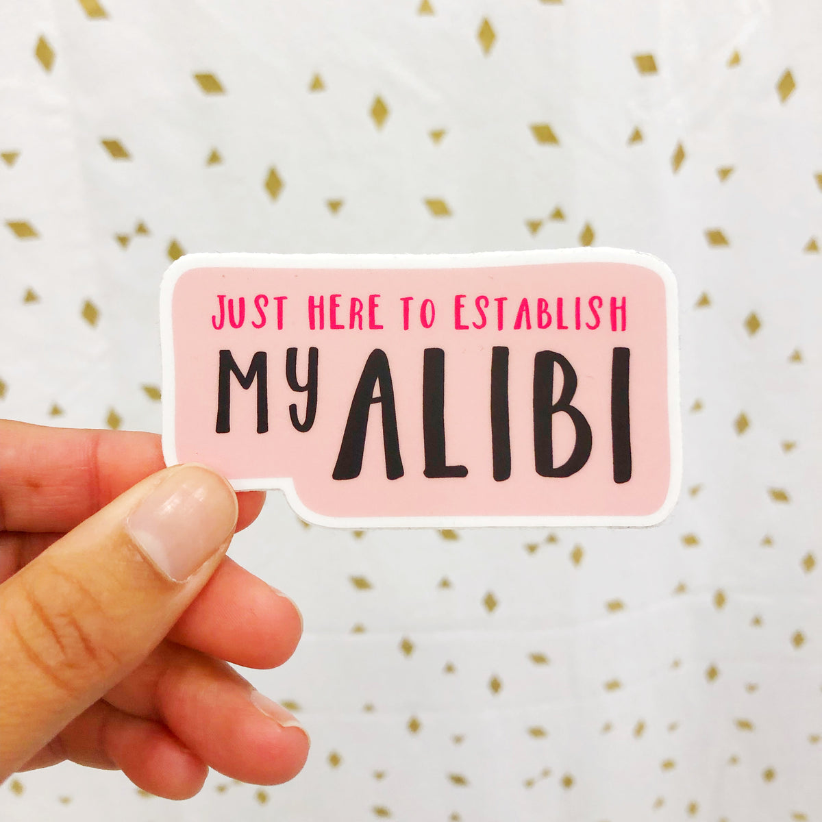 Alibi sticker – Graphic Anthology