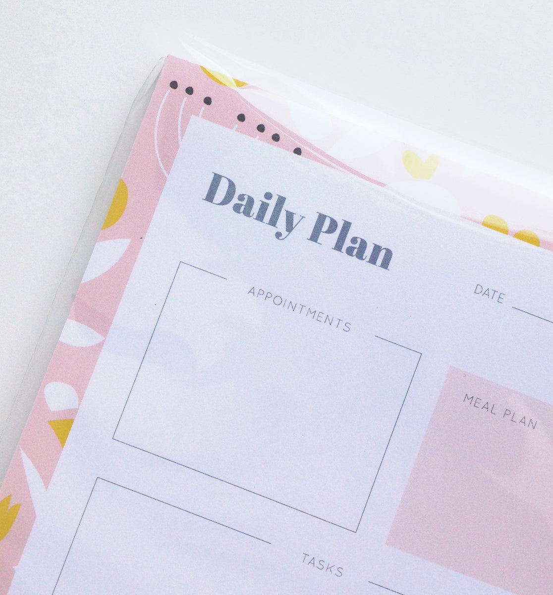 Modern Floral Daily Plan Notepad – Graphic Anthology