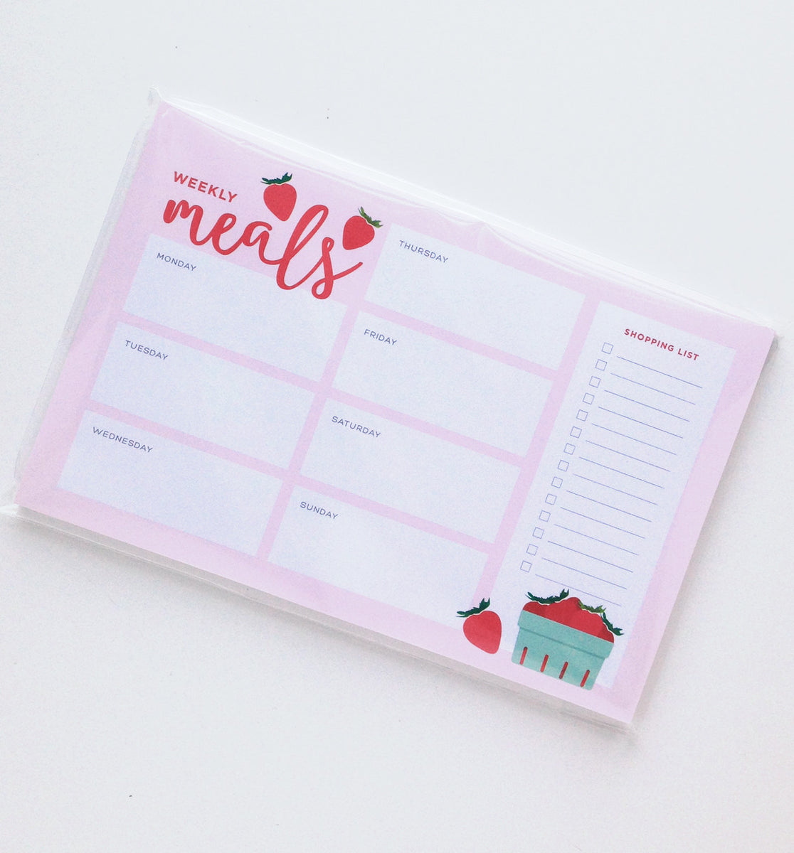 Strawberry Meal Planner – Graphic Anthology