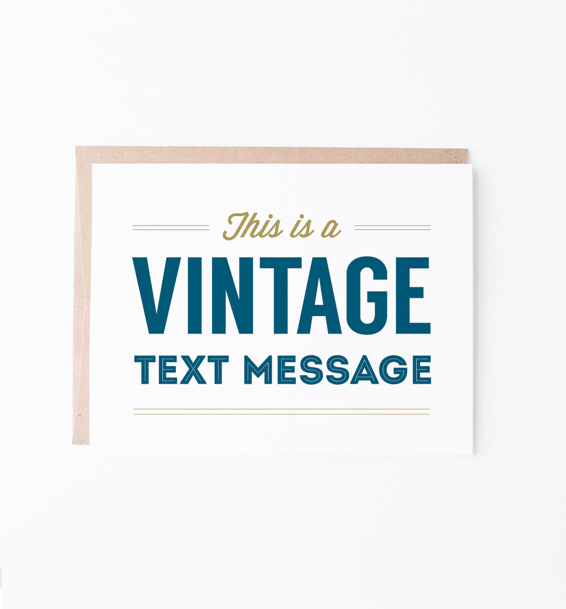 Vintage Text Message – Graphic Anthology